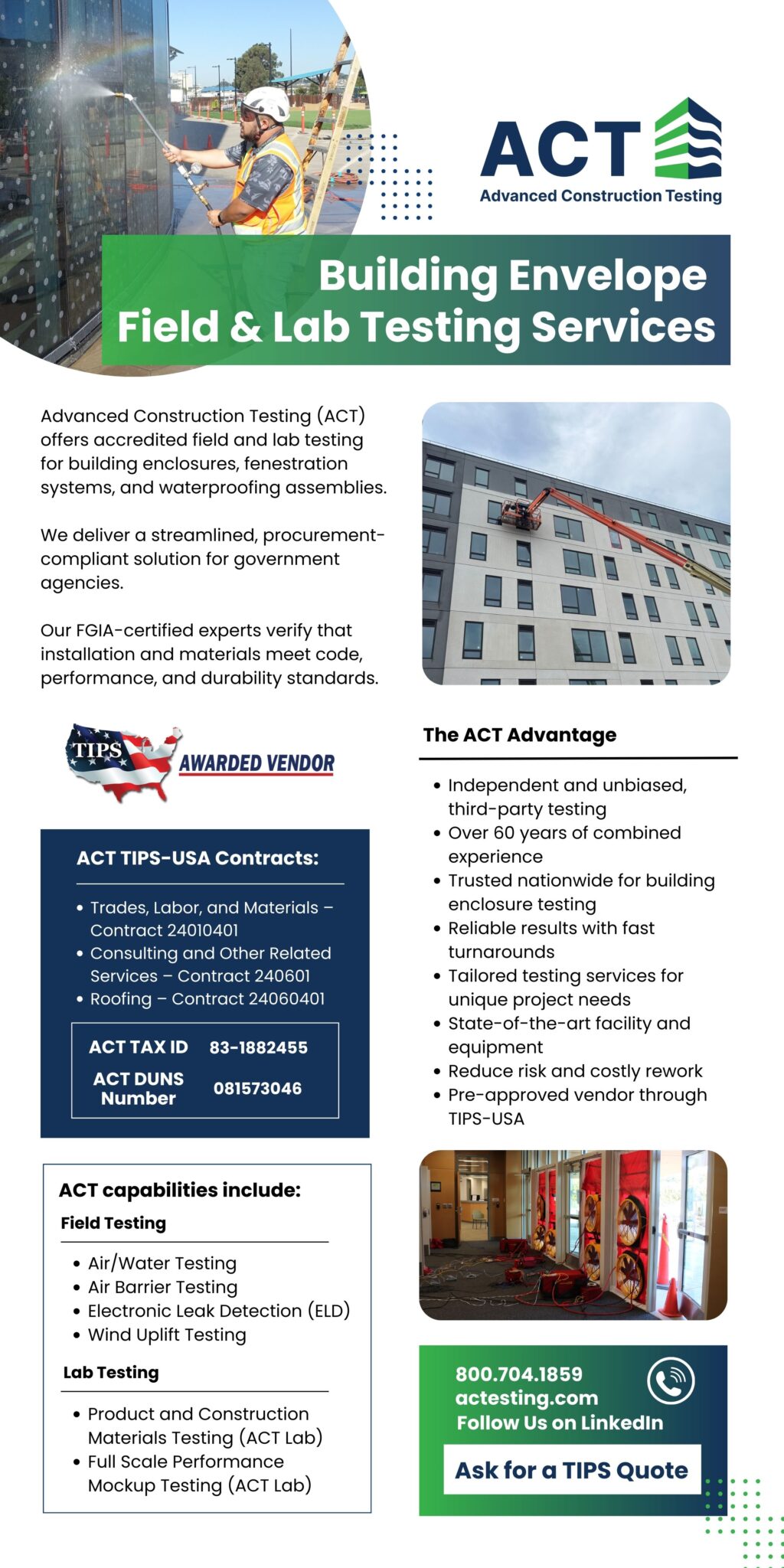 TIPS – Advanced Construction Testing